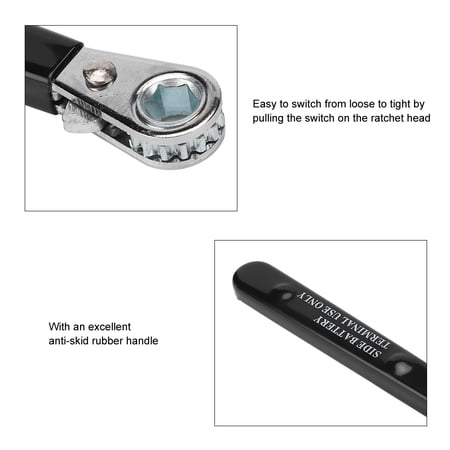 Side Terminal Wrench,5/16" Universal Side Battery Wrench 6 Point End ...