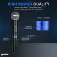 Gemini Wireless Microphone System - Professional UHF Single Channel ...