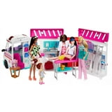 Mattel Barbie 2-in-1 Ambulance, Emergency Vehicle and Clinic Playset ...