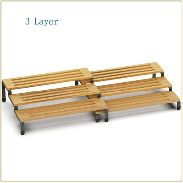 3 Tier Expandable Step Spice Rack for Kitchen Cabinet, 4 Pack by ...