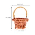 BESTYASH 28Pcs Coffee Rattan Woven Flower Basket for Rustic Home Decor ...