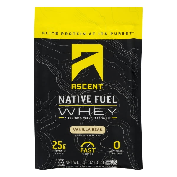 Ascent Native Fuel Whey Protein Powder Blend Vanilla Bean - Case Of 15 ...