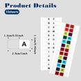 26 Alphabet Tabs Self Adhesive White and Coloful Letters Tab Sticky ...