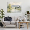 Stupell Industries Abstract River & Mountain Scene Landscape & Nature ...