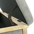 Rubberwood Storage Ottoman - White - Hidden Storage Compartment ...