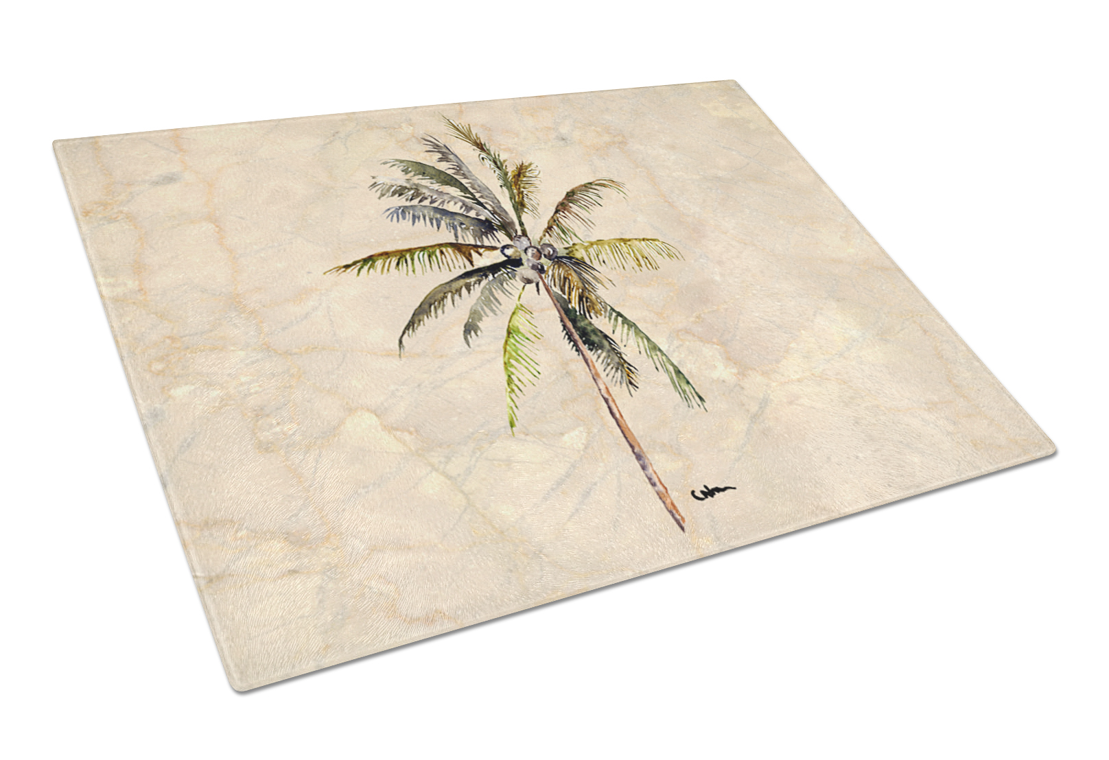 Caroline's Treasures Palm Tree Glass Cutting Board Large - Walmart.com