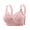 ATOYSOY Lace Textured mesh Bras For Women V Neck With Underwire Solid ...