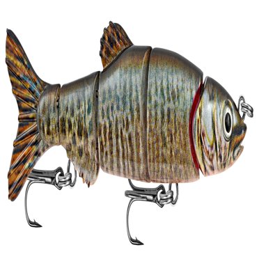 Matzuo 5-Section Jointed Doragon Minnow Fish Bait Lure - 6 Inch - Perch ...