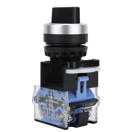 Eujgoov 10pcs BEM38-20X/31 22mm 3 Position Self-Locking Selector Switch Maintained Selector ...