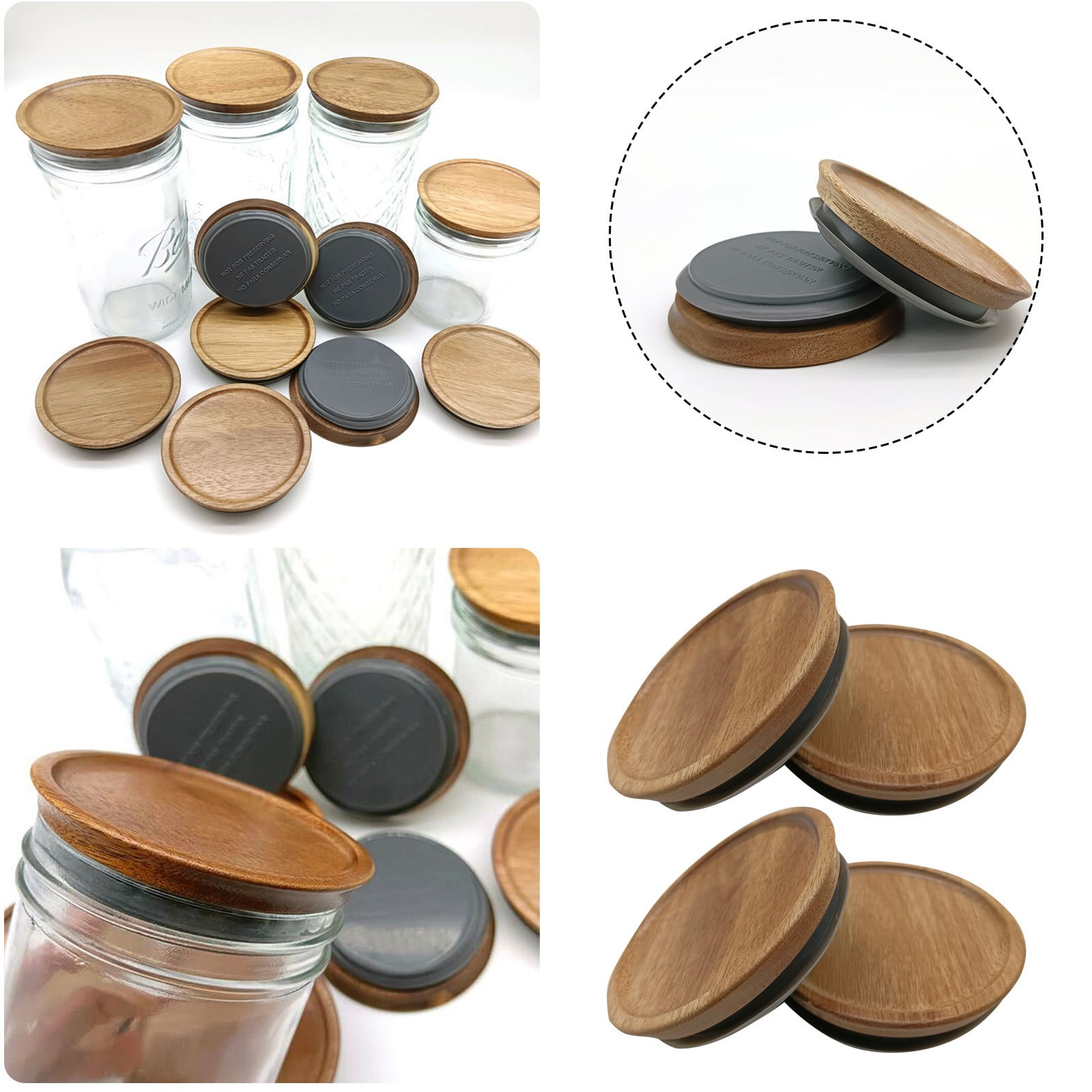Click here for Tianyuuuu Glass & bottle Wide Mouth Jar Lids Set F... prices