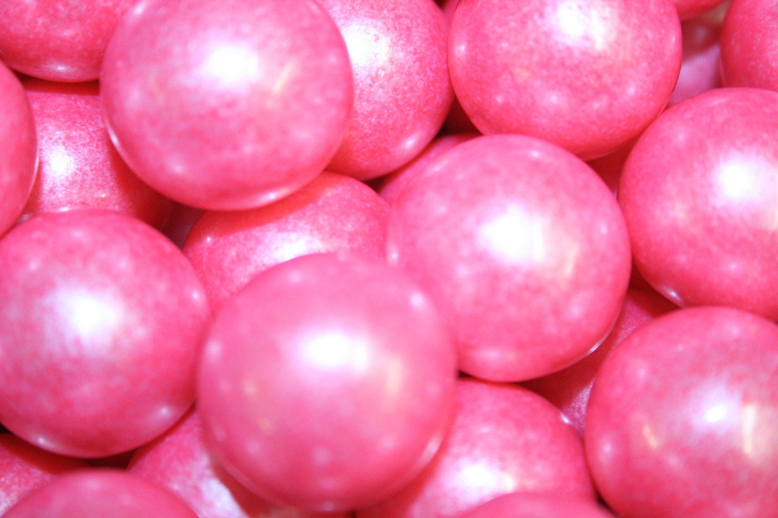 BAYSIDE CANDY GUMBALLS SHIMMER BRIGHT PINK 25mm or 1 inch (114 count ...