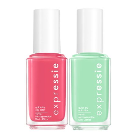essie quick-dry nail polish, Expressie color On The Fly Kit, bright ...