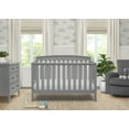 Delta Children Gateway 4-in-1 Convertible Baby Crib, Grey - Walmart.com
