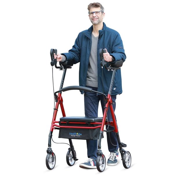 Heavy Duty Rollator Walker with Armrest Supports Up to 500 lbs ...