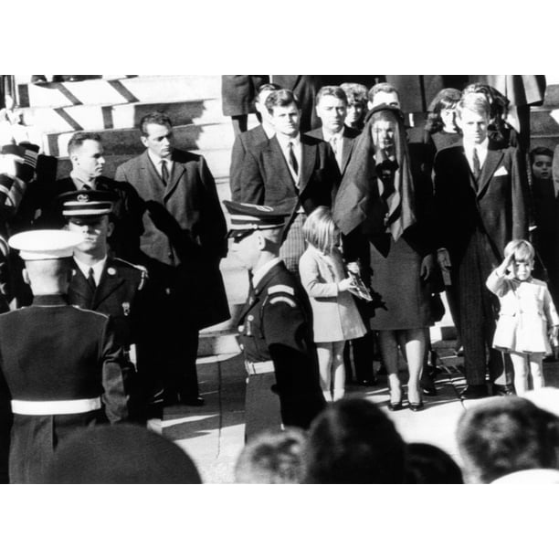 Three Year Old John F. Kennedy Jr. Salutes His Father'S Flag Draped ...