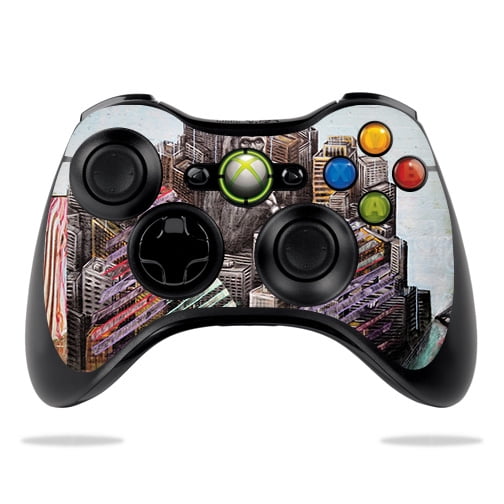 Skin Decal Wrap Compatible With Microsoft Xbox 360 Controller Big City ...