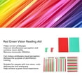 Red Green Vision Reading Aid, Transparent Plastic Film Sheet for Myopia ...