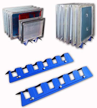 INTSUPERMAI 6 Slot Screen Printing Frame Rack Shelf Storage Holder ...