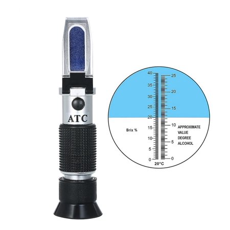 HEIBIN Refractometer Sugar Concentration Wine Alcohol,hand-held ...