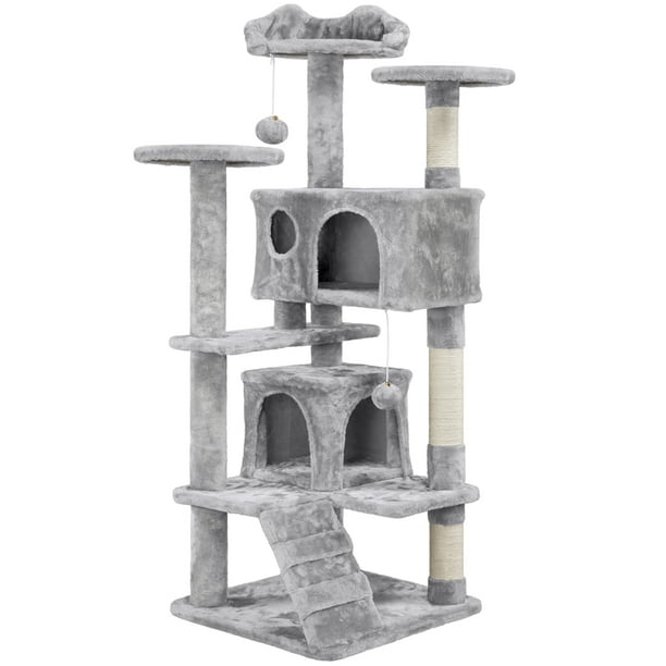 Yaheetech 54.5''H Multilevel Cat Tree Condo Tower with Scratching Posts ... Yaheetech 54.5''H Multilevel Cat Tree Condo Tower with Scratching Posts ...