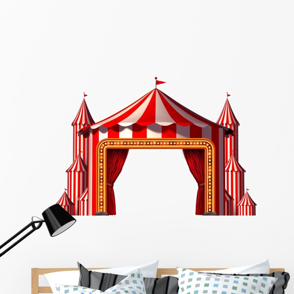 Circus Blank Space Stage Wall Decal Wallmonkeys Peel and Stick Graphic ...