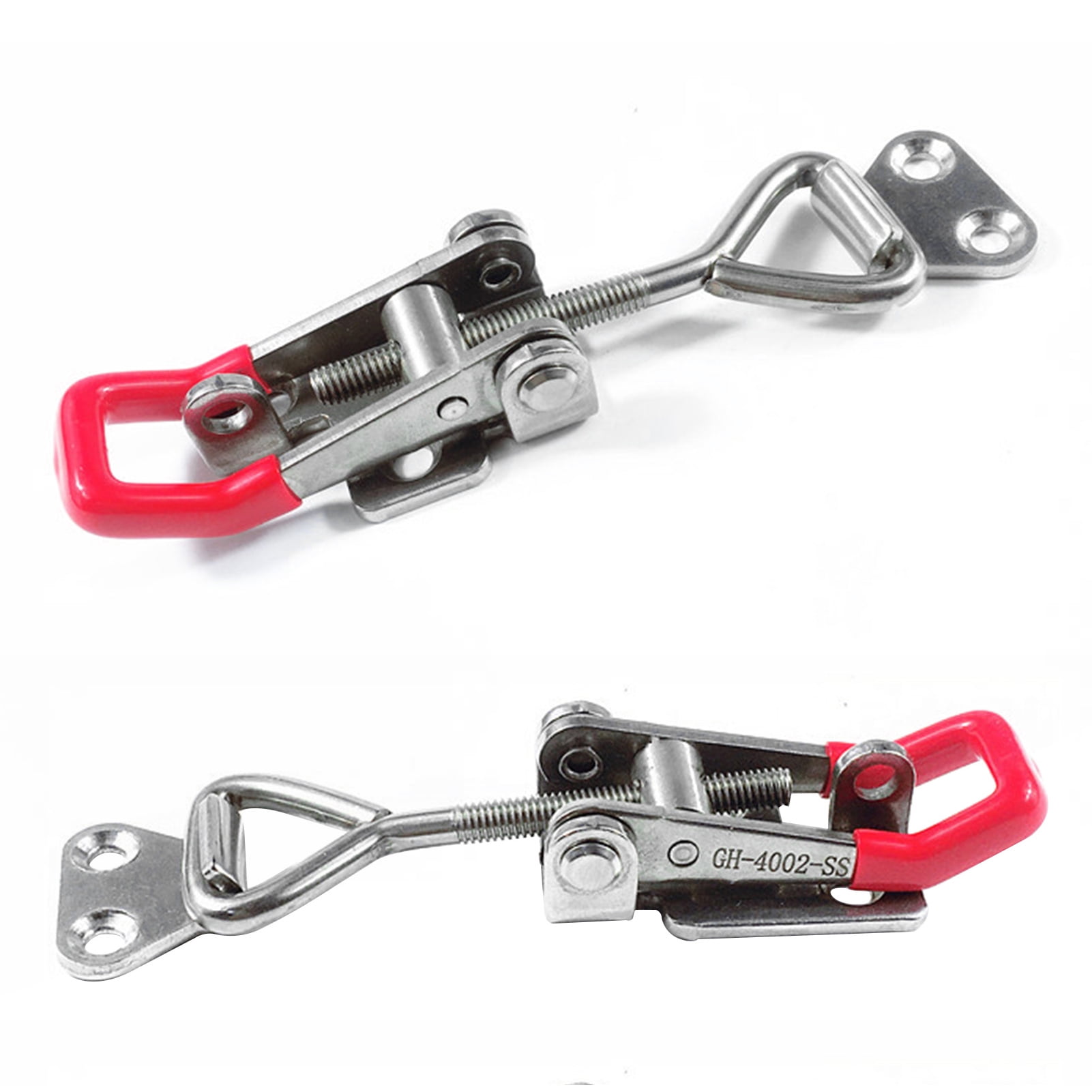 2Pcs GH-4002-SS Stainless Steel Adjustable Toggle Locking Clamp ...