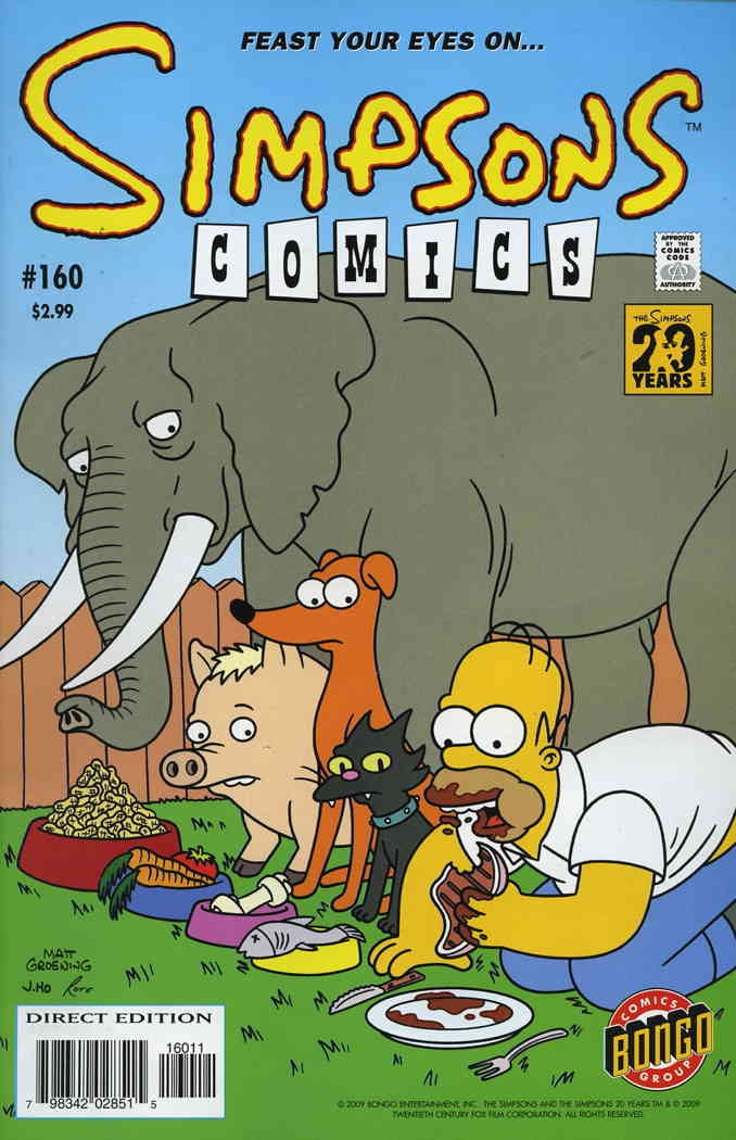 Simpsons Comics #160 VF ; Bongo Comic Book - Walmart.com