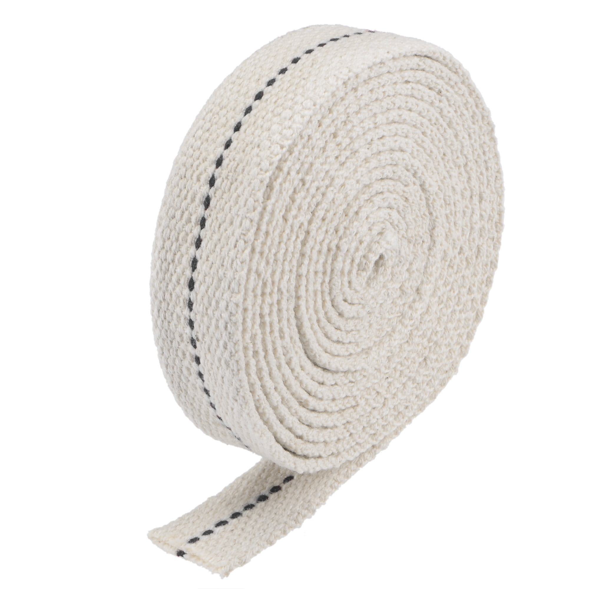 Uxcell 3/4 inch Flat Wide 2 Meter Long Cotton Oil Lamp Wick with Black ...
