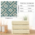 Dark Green Checkered Pattern Kitchen Cloth Dish Towels for Drying ...