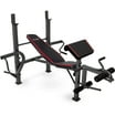 CAP Strength Adjustable Weight Bench, Rack & Leg Extension, 90 lb ...