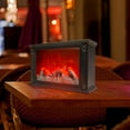 J&B Large LED Fireplace Lantern - Flame Light for Patio & Garden ...