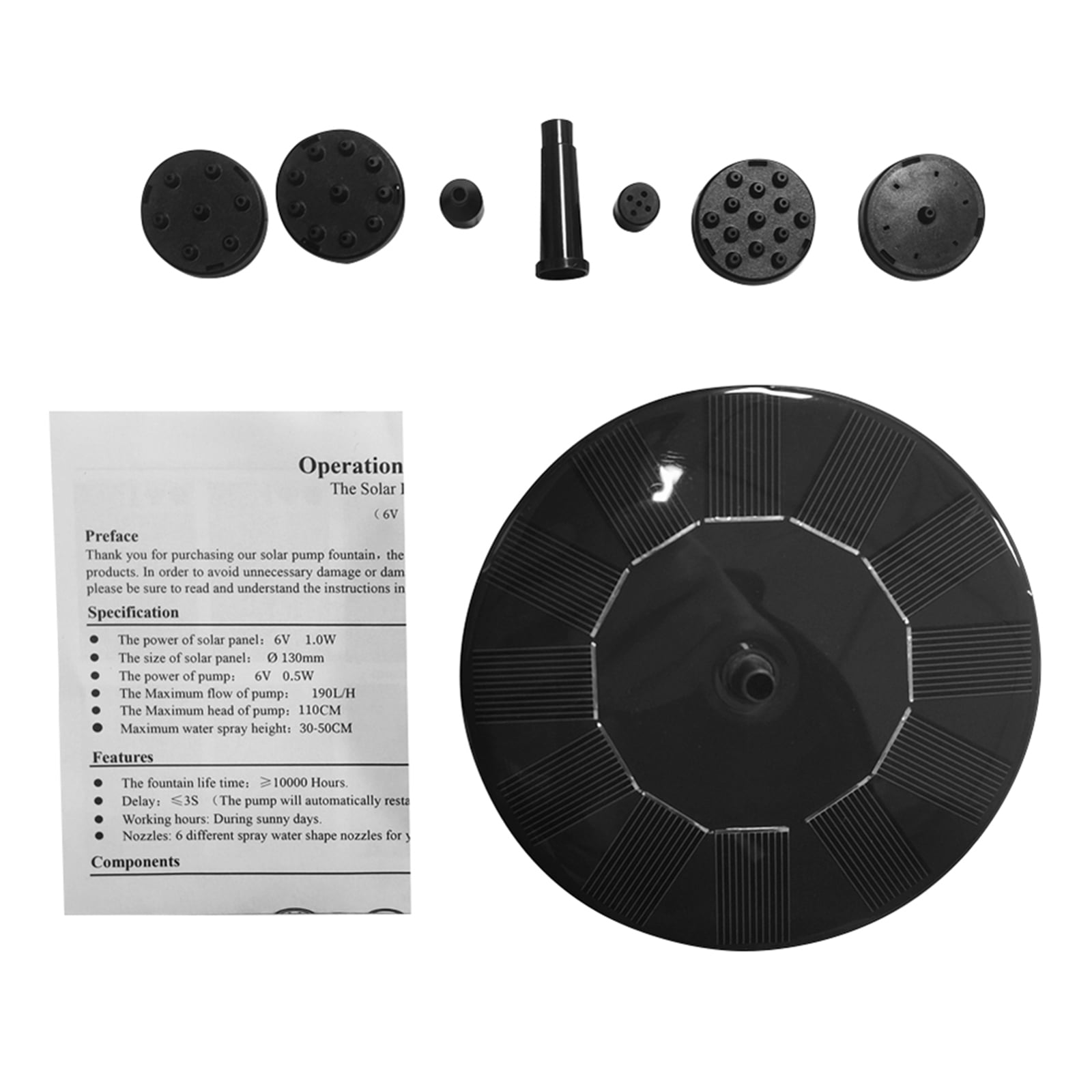 Click here for Pangjifa Solar Fountain Solar Powered Fountain Pum... prices