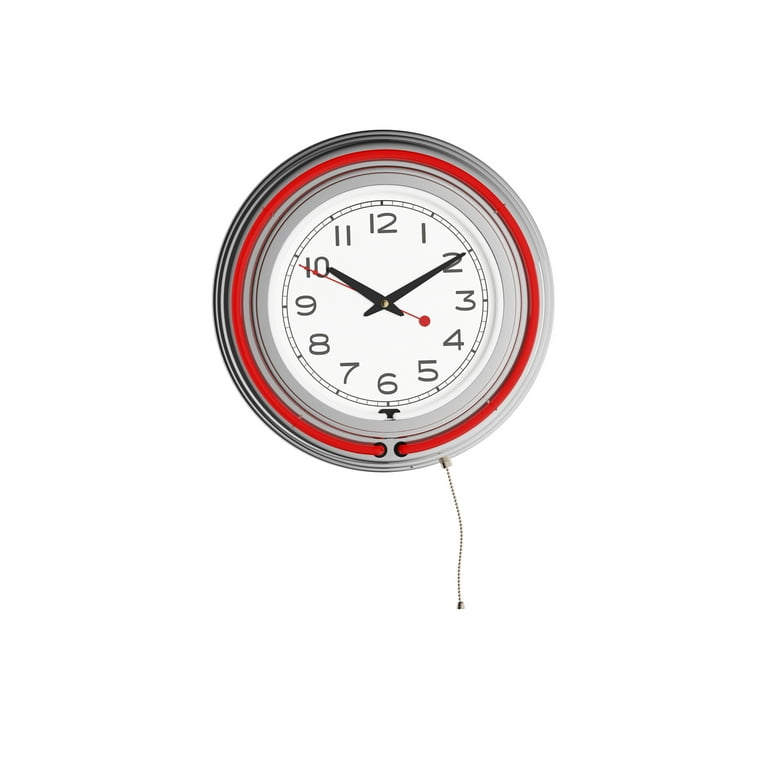 Red Garage Wall Clocks