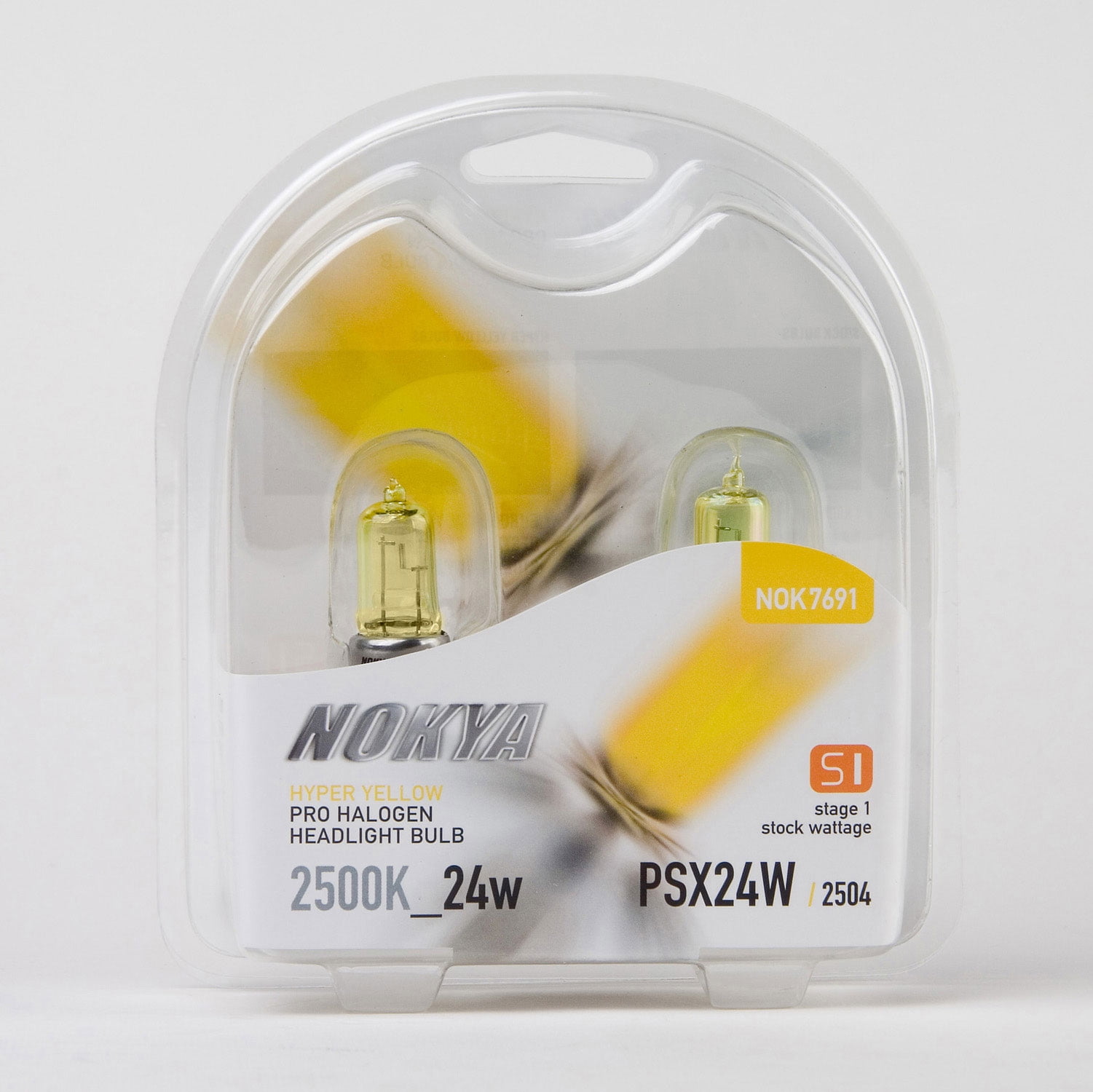 Nokya PSX24W (2504) Hyper Yellow Halogen 2500K Stage 1 Headlight/Fog ...