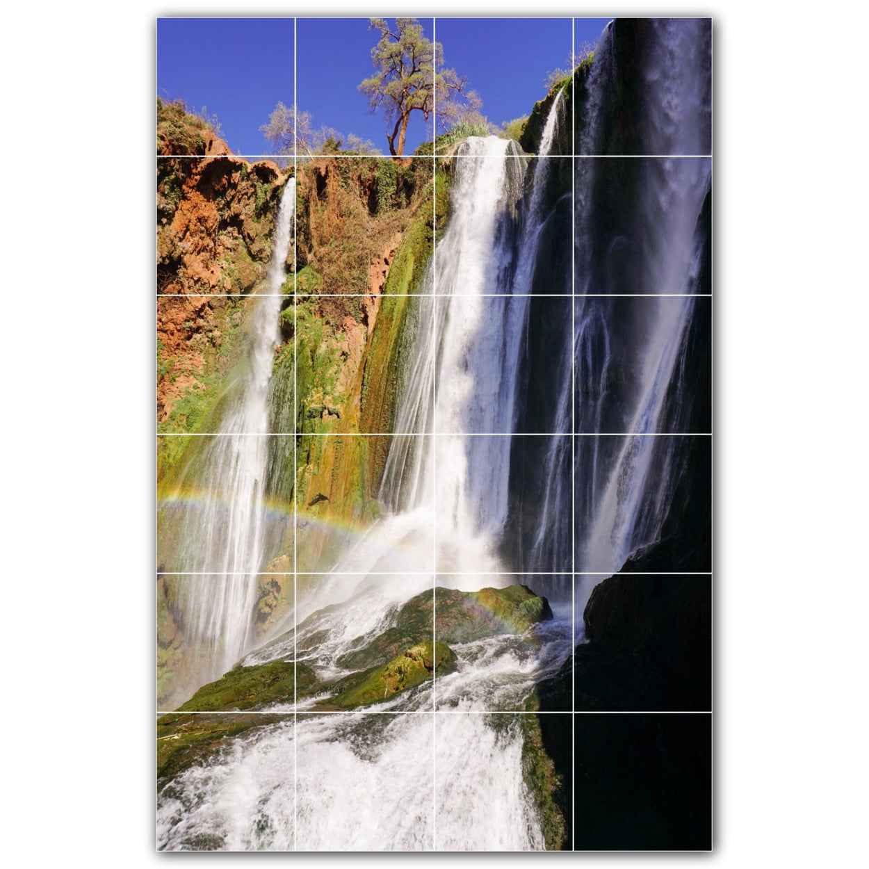 Picture-Tiles.com: Waterfalls Ceramic Tile Wall Mural WAL501140-46L. 32 ...