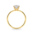 4 Carat 14K Yellow Gold IGI Certified Lab Grown Round Diamond Solitaire ...