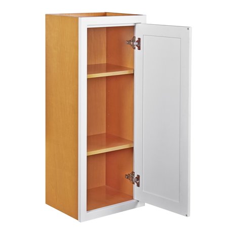 9" Wide 30" Tall 14" Deep Cabinet Snow White Inset Shaker - Single Door ...