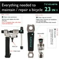 CYCLISTS Multi-Functional 23 Piece Bike Repair Tool Kit with Durable ...