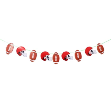 NUOLUX American Football Theme Pennant Decorative Banner Set Football ...