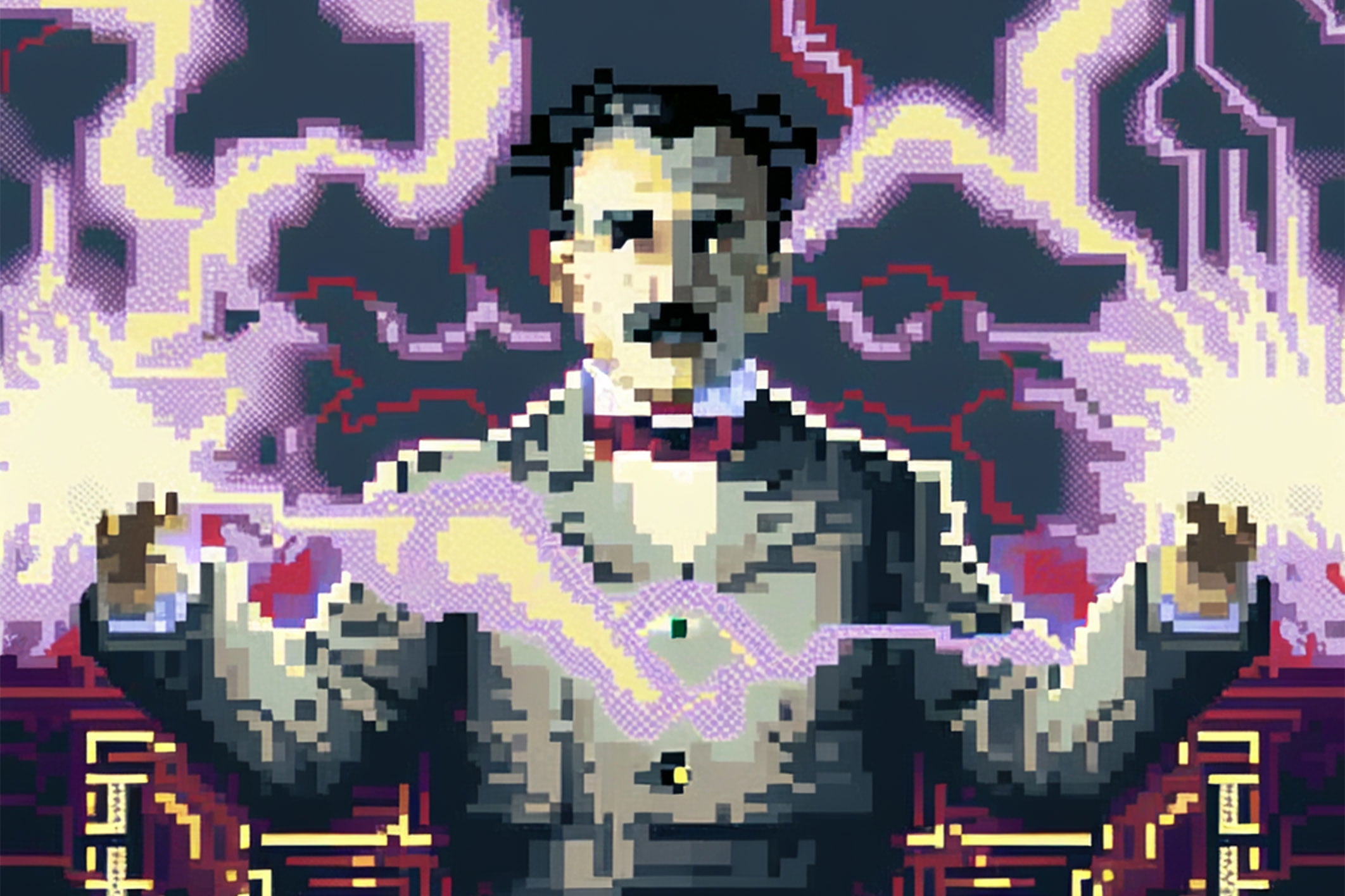 24x36 gallery poster, 8bit Nikola Tesla p1 - Walmart.com
