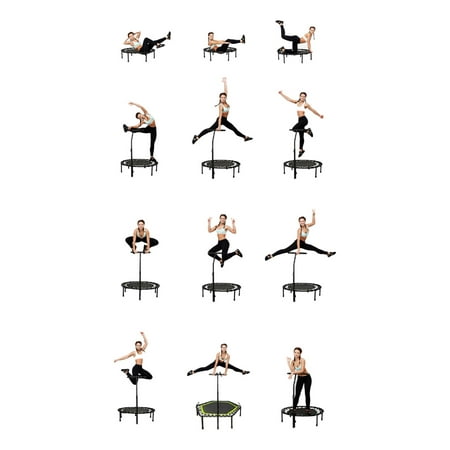 X Factor 48" Mini Fitness Trampoline Rebounder Foldable - Adjustable ...