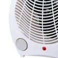 Brentwood 2in1 Portable Fan Heater White - Walmart.com