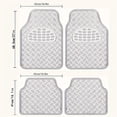 4Pcs Universal Car Floor Mats Waterproof Dustproof Non Slip Easy Clean ...
