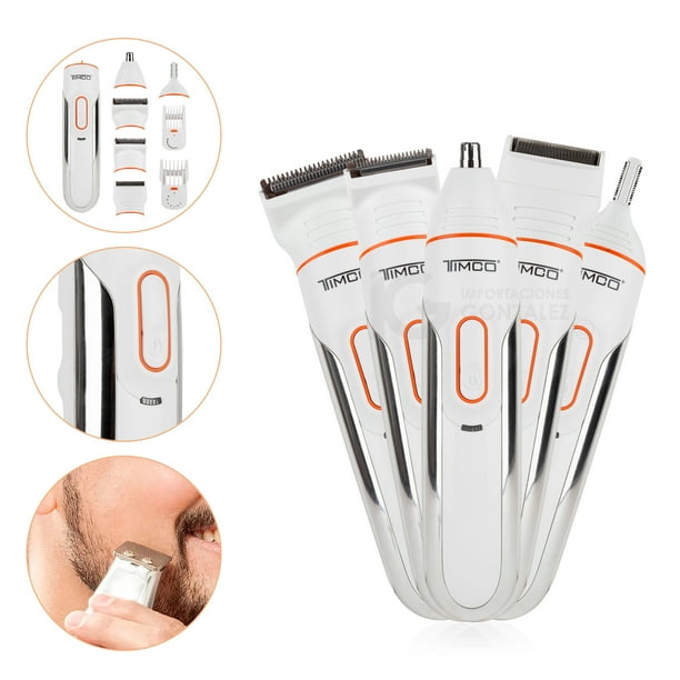 Rasuradora Eléctrica Recargable Trimmer Contra Agua Timco® Blanco Timco ...