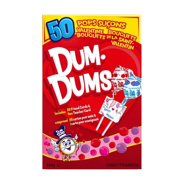 Spangler Dum Dums Valentine Kit 50ct - Walmart.ca