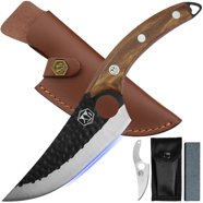 6 Pcs Chef's Knives Set Stainless Steel Cleaver Scissors Peeler Kitchen ...