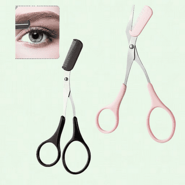 Brow Beauty Trimming Kit: Eyebrow Trimmer Scissors with Comb for Women ...