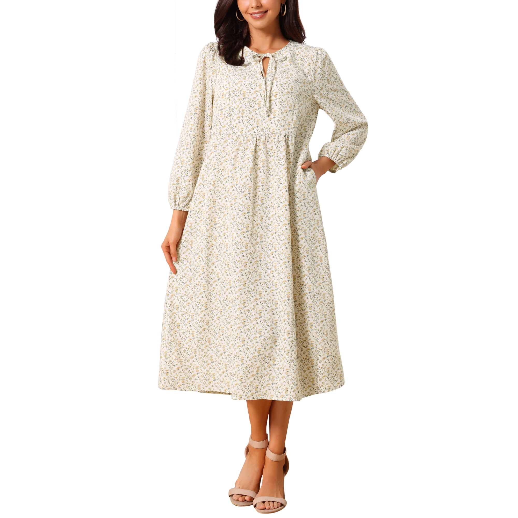 Click here for Inspire Chic Womens Dress Bohemian Floral Drawstri... prices