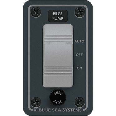 Blue Sea Systems #8373 Switch Panel, Contura w/ Breakers, 6 Switches ...