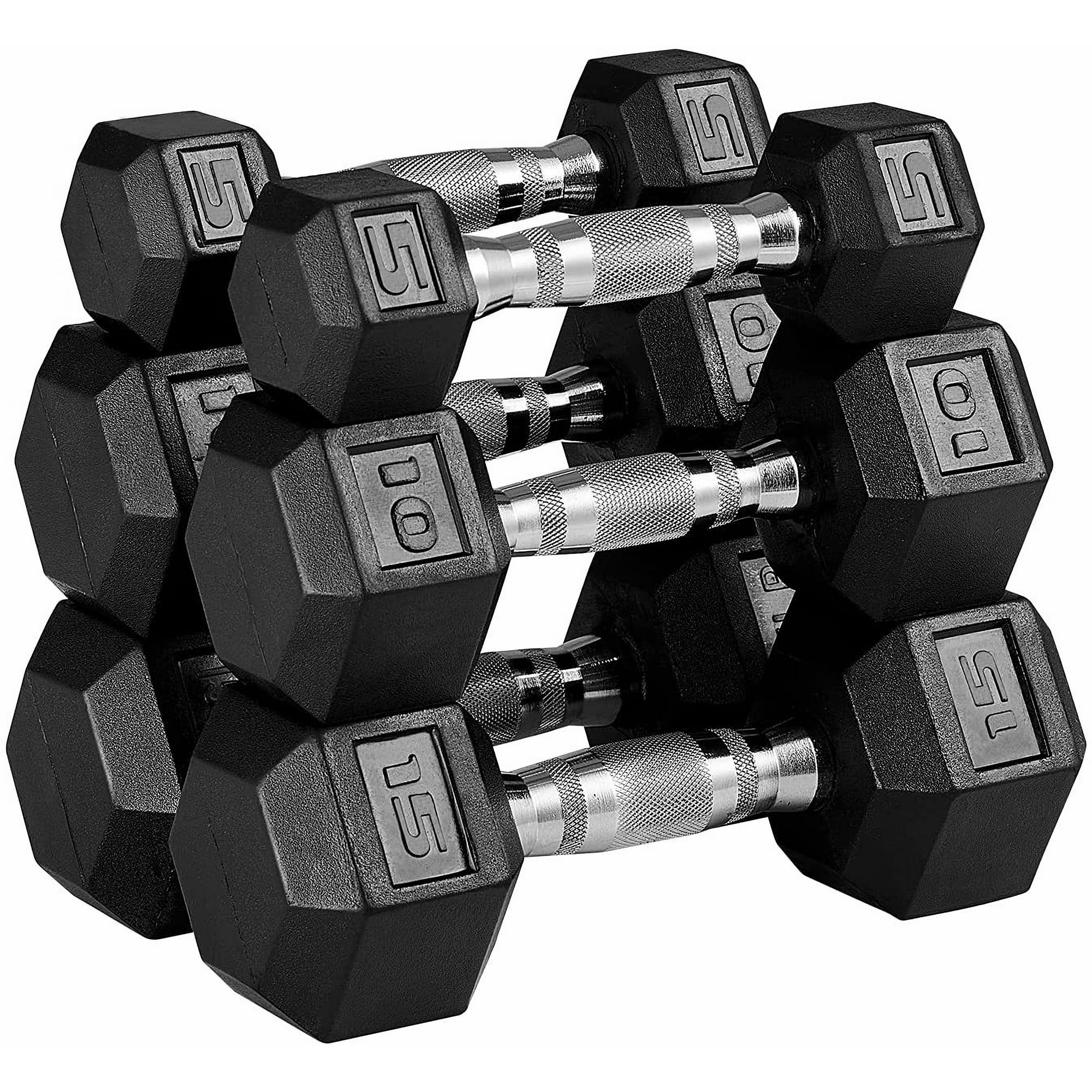 Click here for Magma Premium Rubber Hex Dumbbell Sets 60 Lb Set prices